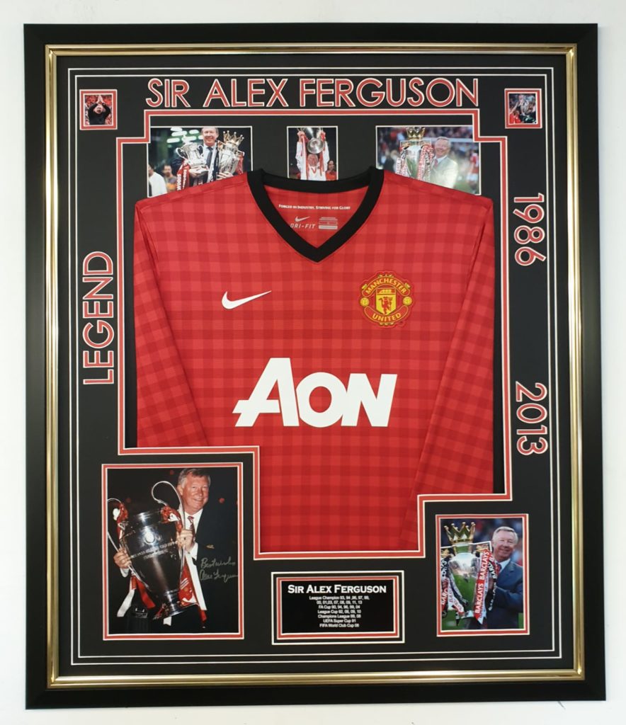 Alex Ferguson Signed Photo with Manchester Utd Shirt Framed ...