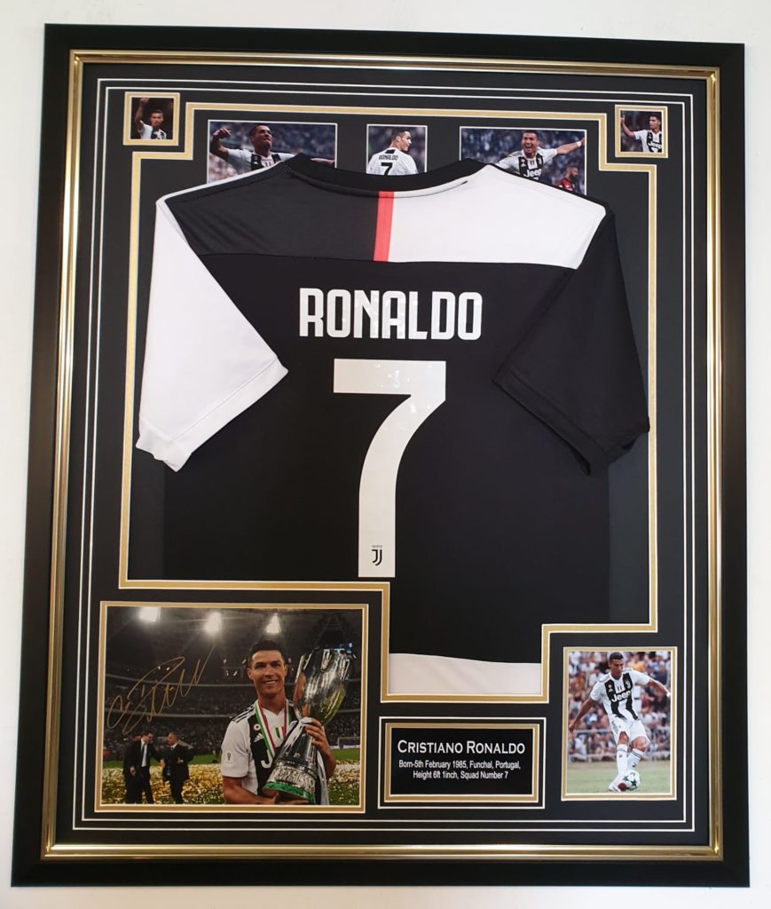 Cristiano Ronaldo Signed Photo With Shirt Framed – Experience Epic