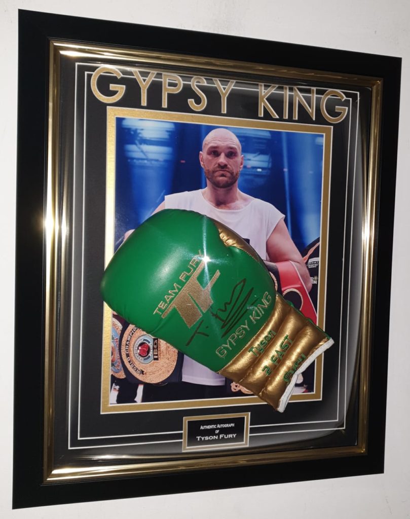 Gypsy King Signed Boxing Glove Framed – Experience Epic