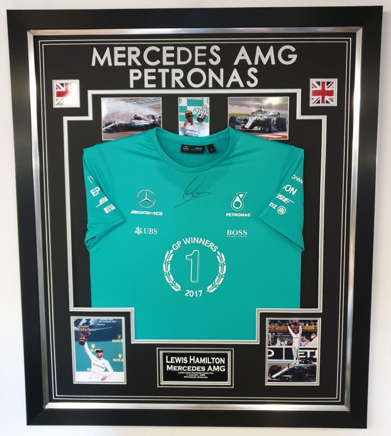 Lewis Hamilton Signed shirt Framed – Experience Epic