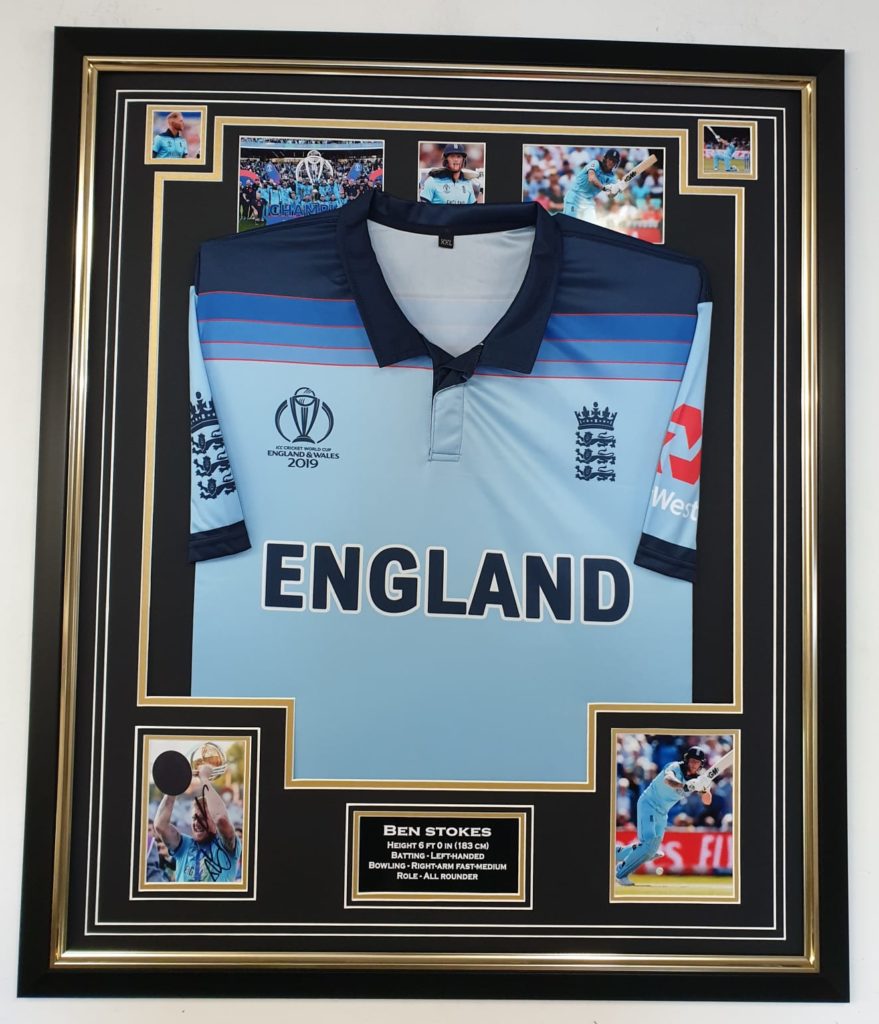 Ben Stokes Signed Photo with England Cricket Shirt and Photo Collage ...