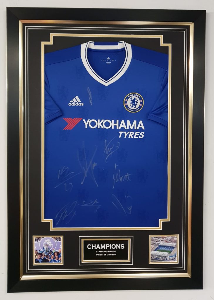 Chelsea Team Signatures on Chelsa FC Shirt Framed – Experience Epic