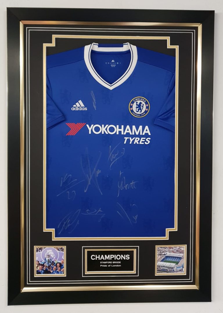 Chelsea Team Signatures on Chelsa FC Shirt Framed – Experience Epic