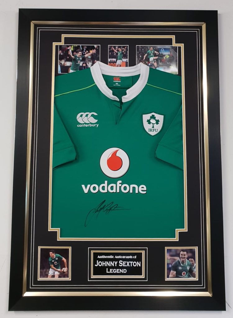 Ireland RFU Johnny Sexton Signed Shirt Framed – Experience Epic