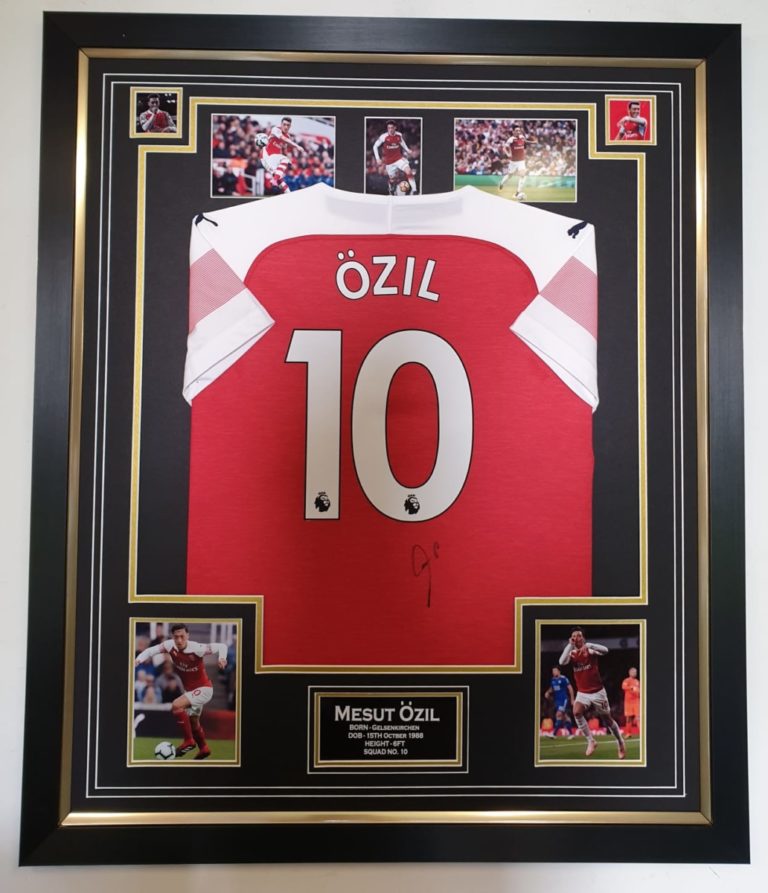 Mesut Ozil Arsenal Signed Football Shirt Framed – Experience Epic