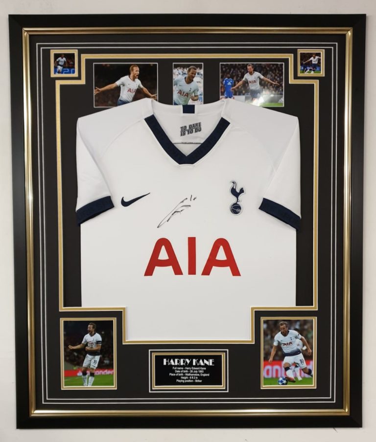 Harry Kane Spurs Signed Football Shirt Framed