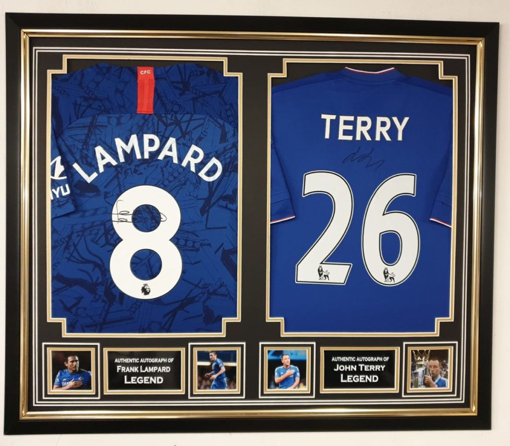 FRANK LAMPARD & JOHN TERRY SIGNED CHELSEA SHIRTS FRAMED – Experience Epic