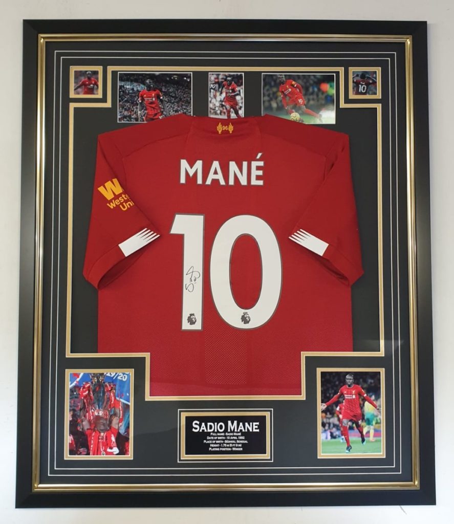 Mane Signed Liverpool FC Shirt Framed – Experience Epic