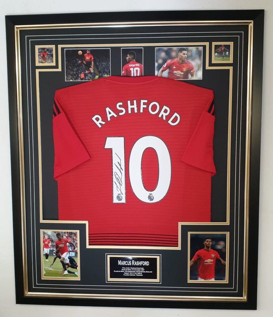 Marcus Rashford Signed Manchester United Shirt Framed – Experience Epic