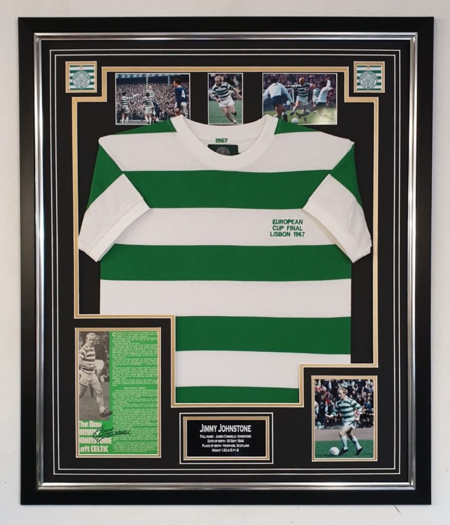 Jimmy Johnson Signature with Celtic FC Football Shirt Framed ...