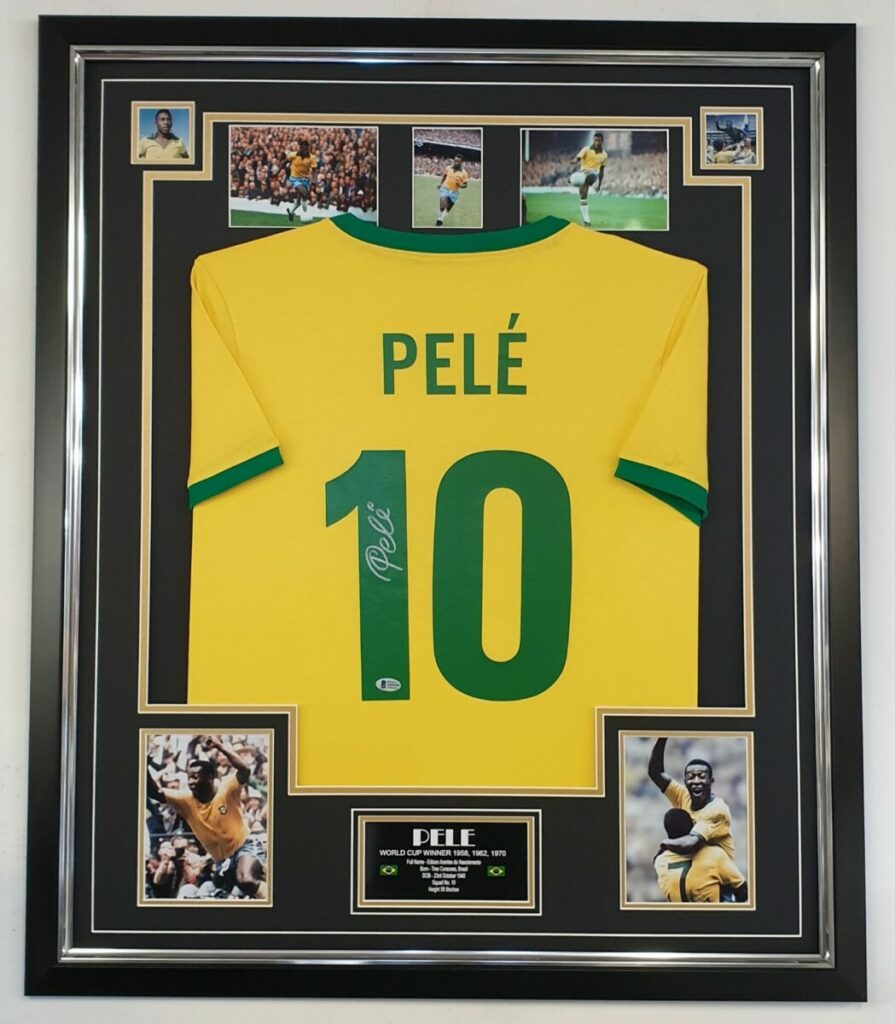 Pele Signed Brazil Shirt Framed – Experience Epic