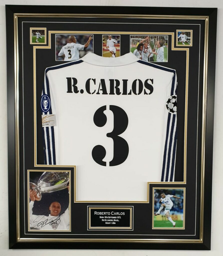 Roberto Carlos Real Madrid Signature Framed – Experience Epic